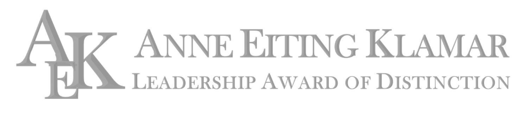 The Anne Eiting Klamar Leadership Award of Distinction
